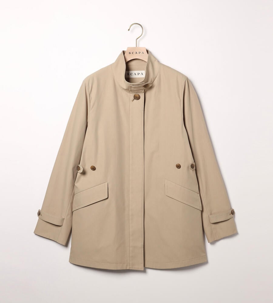 シルキーシャンブレーコート｜コート｜SCAPA(スキャパ)｜ルック公式