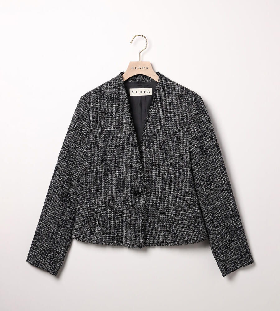 スラブツィードジャケット｜ジャケット・ブルゾン｜SCAPA(スキャパ