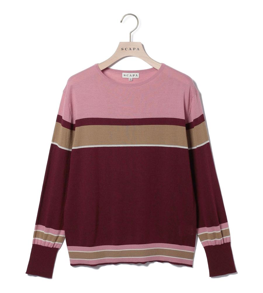スキャパ（SCAPA）/カシウールボーダーニット カシウールボーダーニット｜ニット｜SCAPA(スキャパ)｜ルック公式